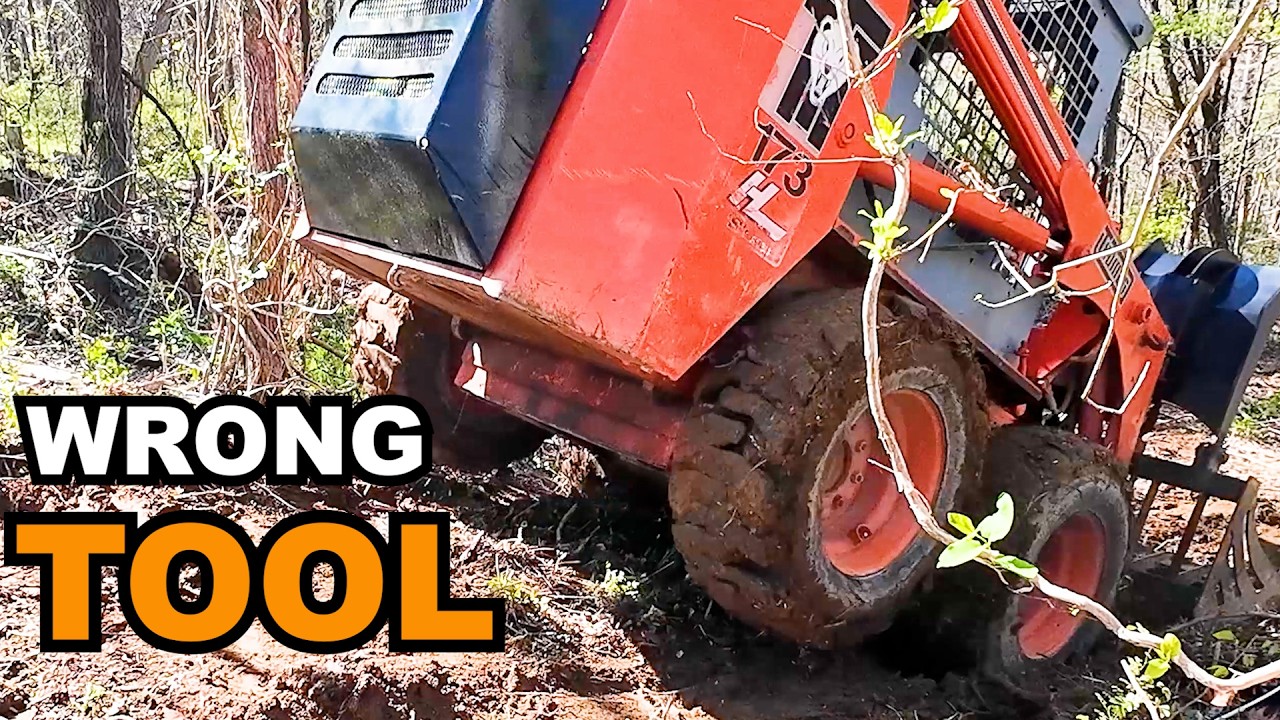 Land Clearing with a Skid Steer in the Mud