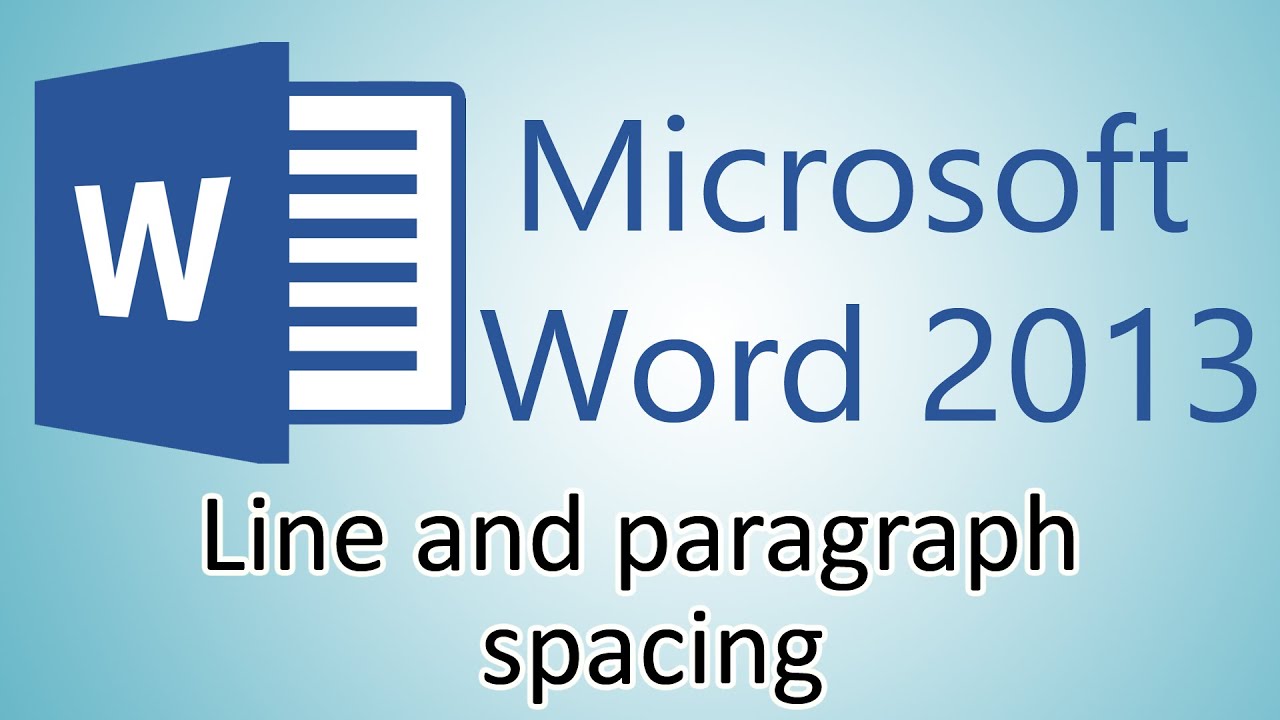 Microsoft Word 2013 Tutorial - Line and paragraph spacing