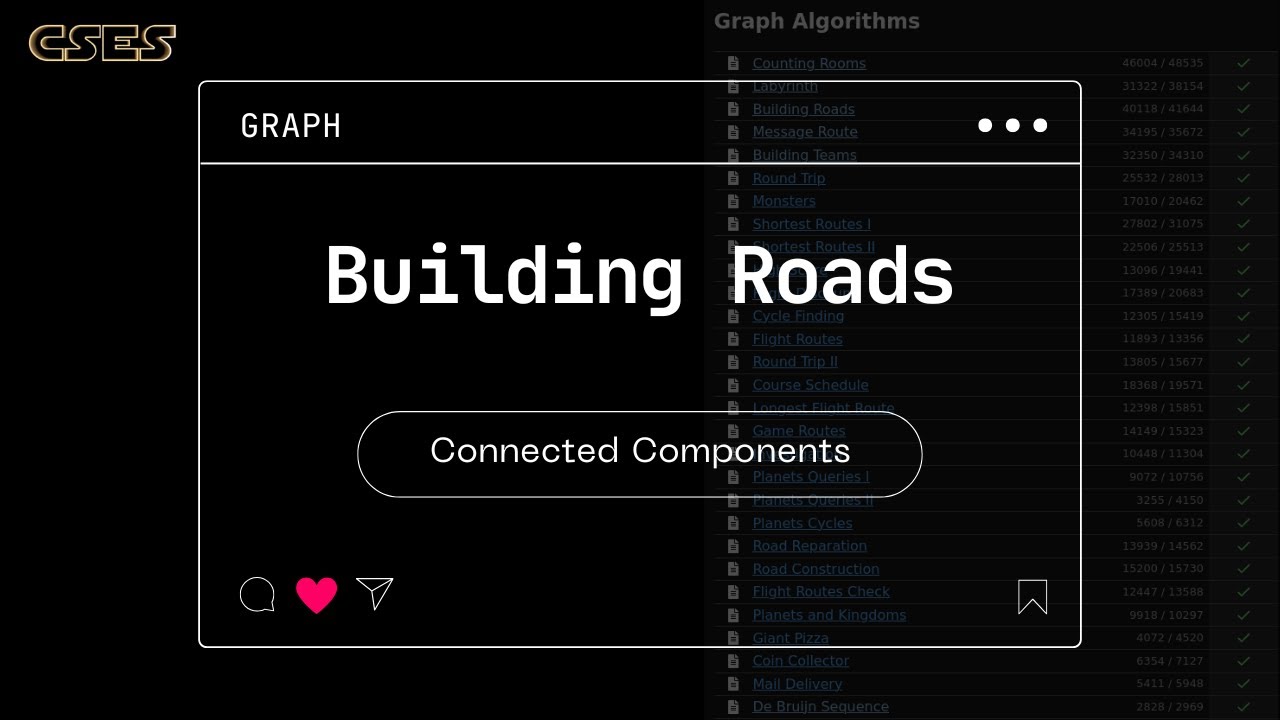 Building Roads (CSES) | Master DFS + Connect All Components with Fewest Edges