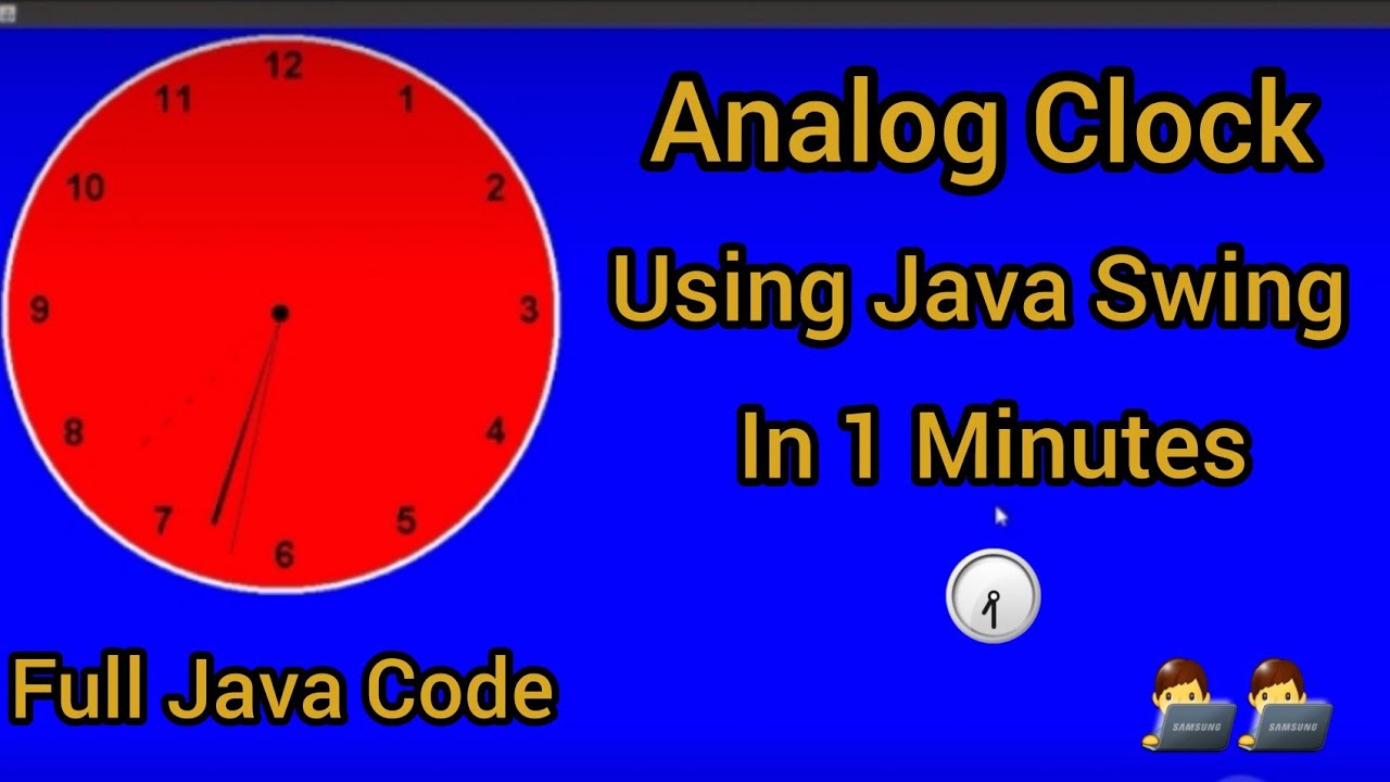 Make Analog Clock Using Java Applet  Programming language. #java_swing #javacode #viral