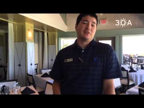 Shawn Biesel, manager of the Vue on 30a, loves the atmosphere of the restaurant! #30a #vueon30a