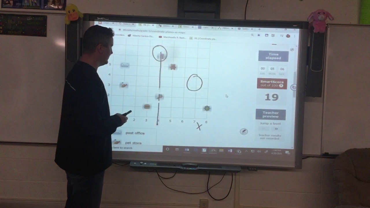 Coordinate Planes as a map IXL U3