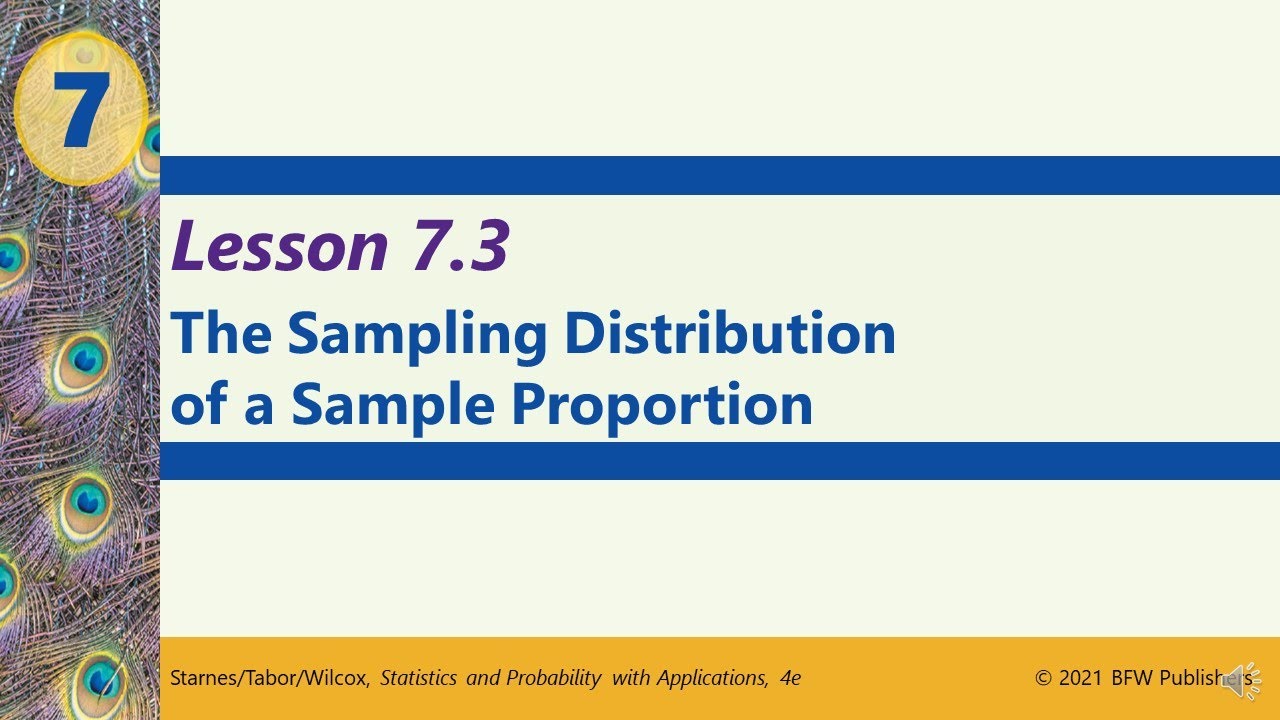 Honors Stats: 7.3 Sampling Distributions of Sample Proportions