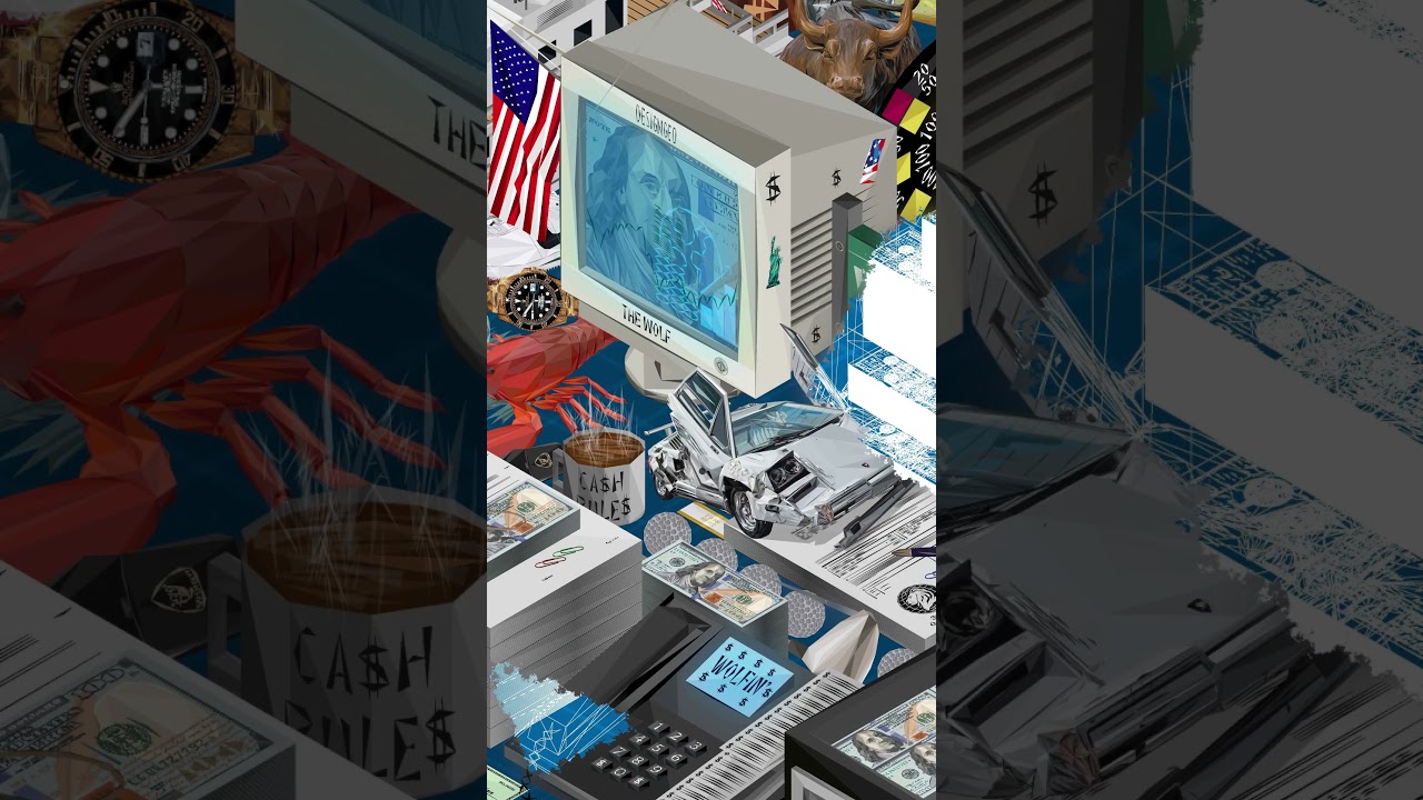 Wolf of Wall St 🐺 Isometric Vector Artwork