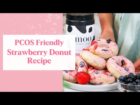 PCOS Friendly Dessert | Healthier Strawberry Donuts