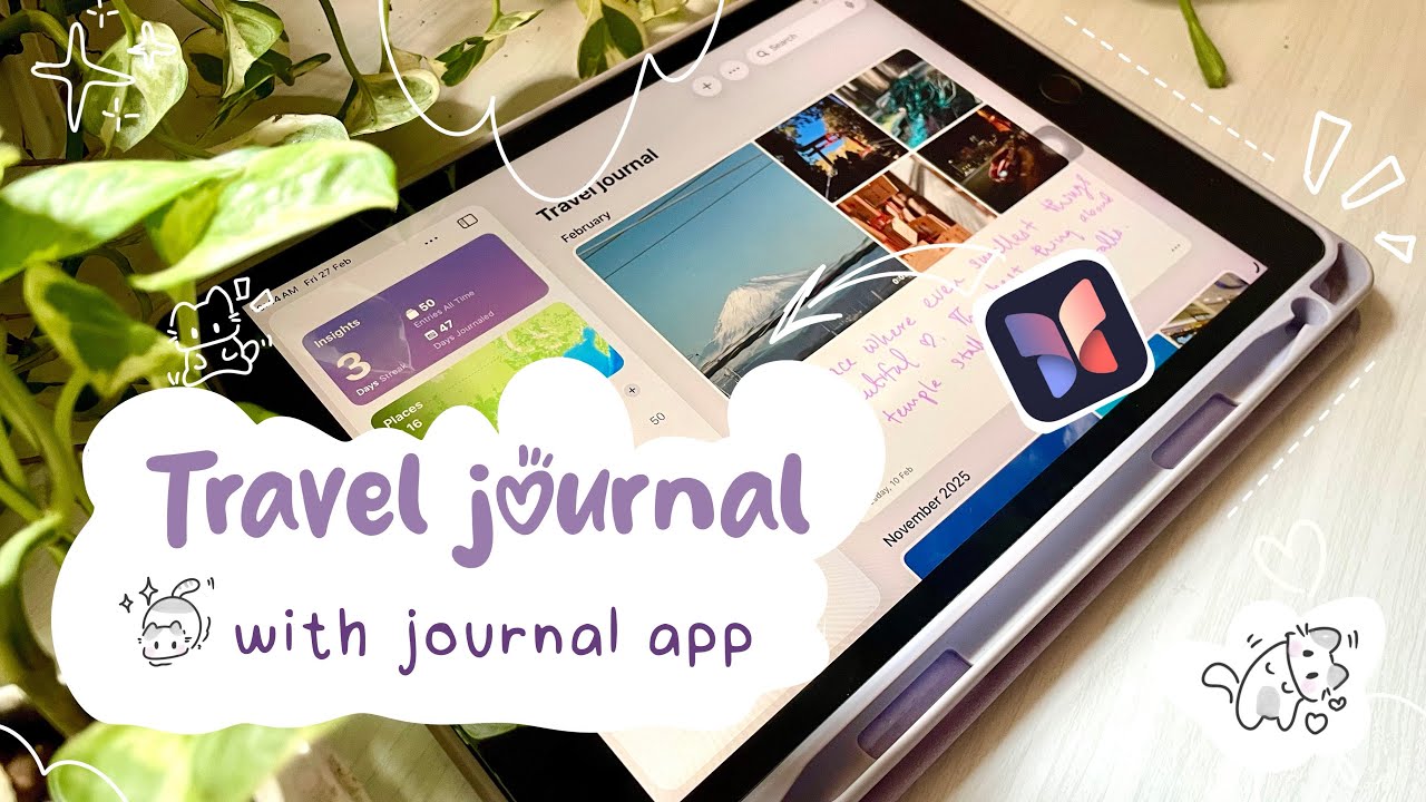 Start a travel journal with JOURNAL APP on iPad #digitaljournal #ipadjournalideas