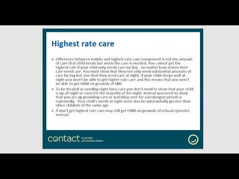 Contact's video on Claiming the Disability Living Allowance higher rate mobility component