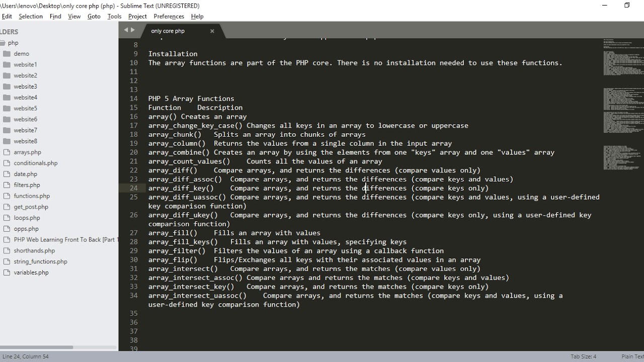 Array Functions in PHP 5 [Part 1]