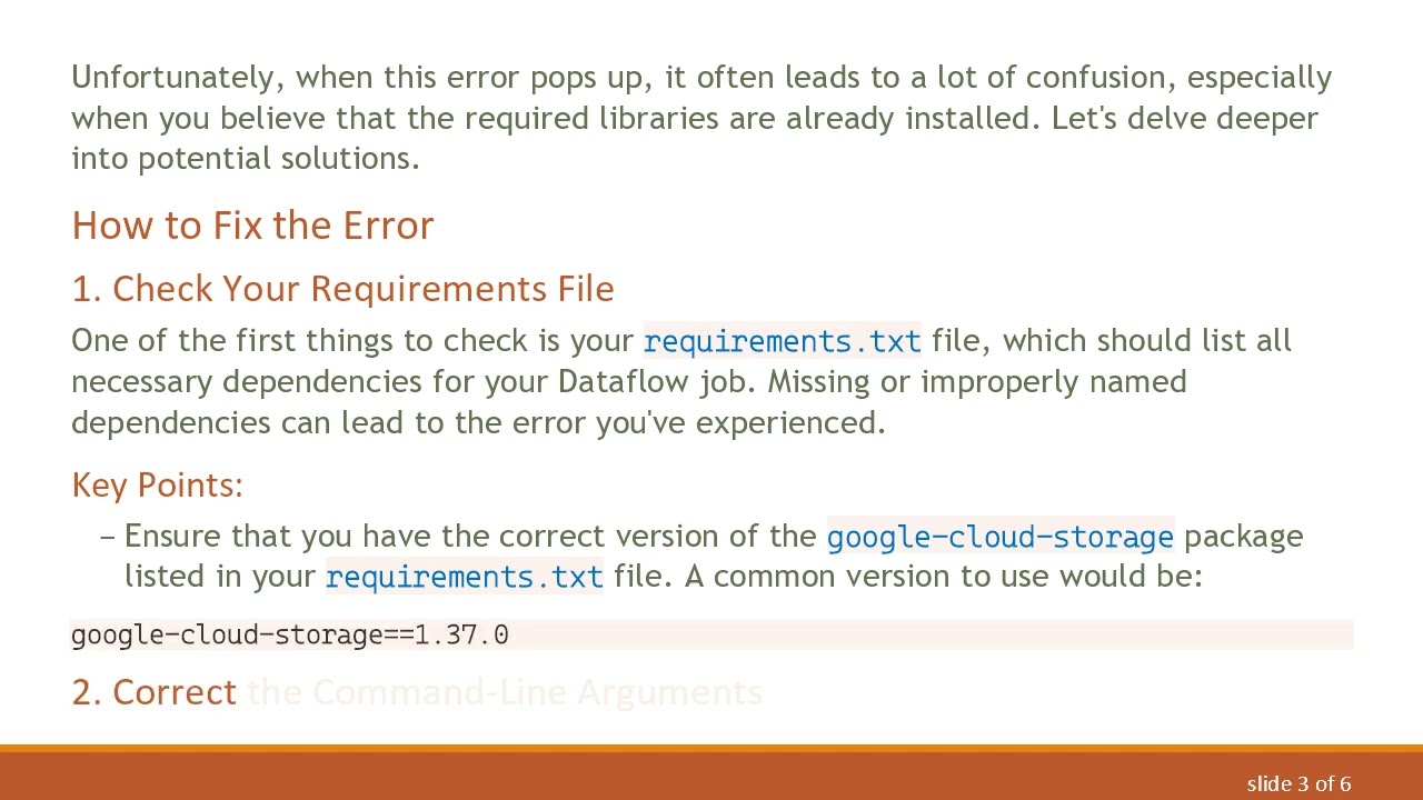 Fixing AttributeError: module 'google.cloud' has no attribute 'storage' in Google Cloud Dataflow