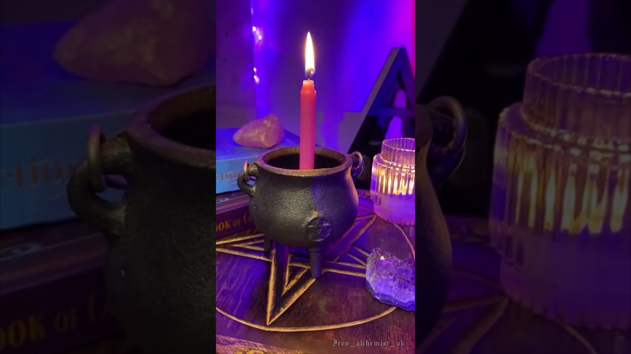 Pink 💕🕯️Candle Magick #babywitch #witch #witchcraft #candle #candles #spells #spellcasters