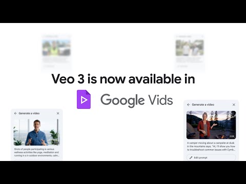 📢 Generate video with Veo 3: Now available in Google Vids