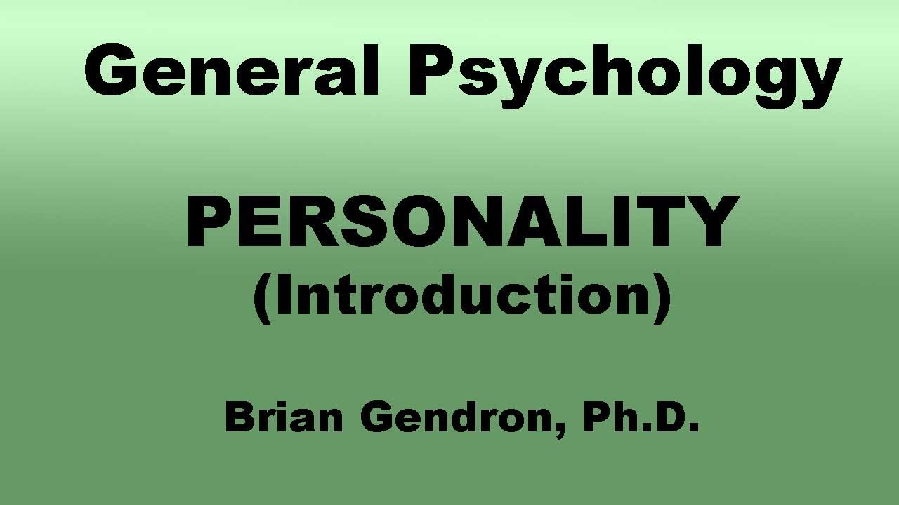 Intro to Personality