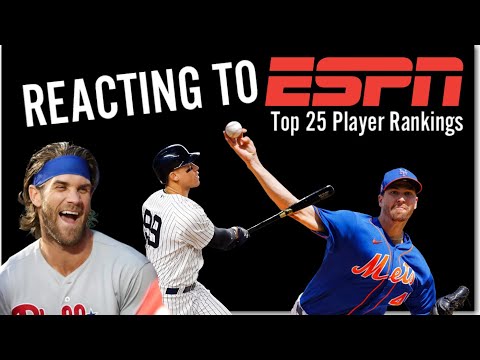 REACTING TO ESPNβS TOP 25 MLB PLAYER RANKINGS