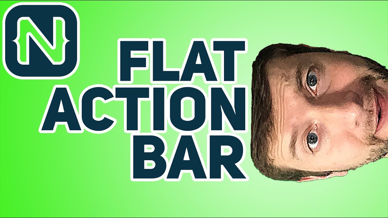 Create a Flat ActionBar in NativeScript