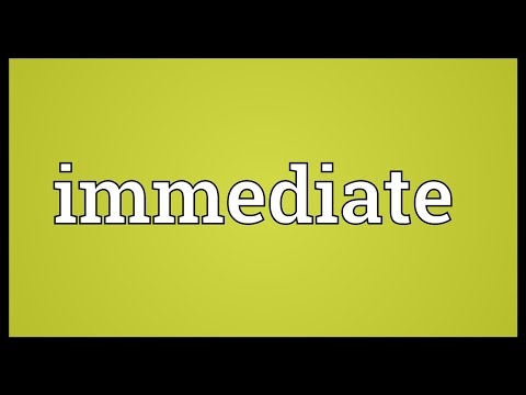 Immediate Meaning
