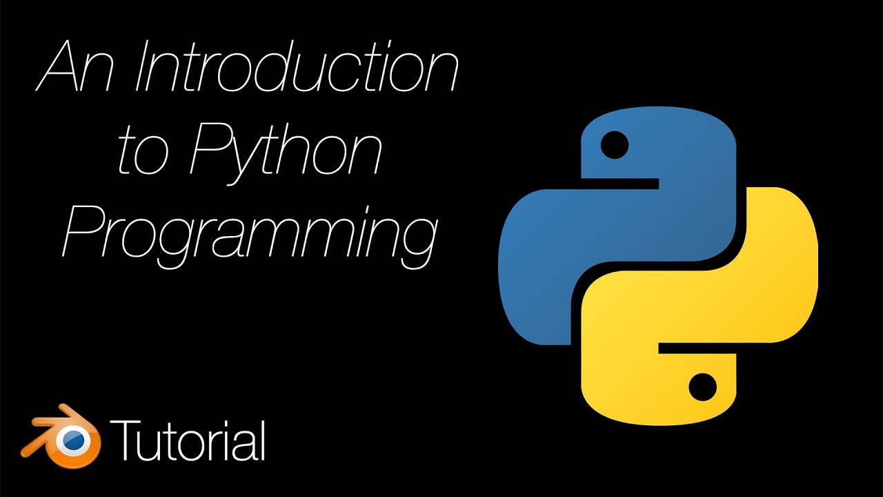 An Introduction to Python Programming for Blender Users