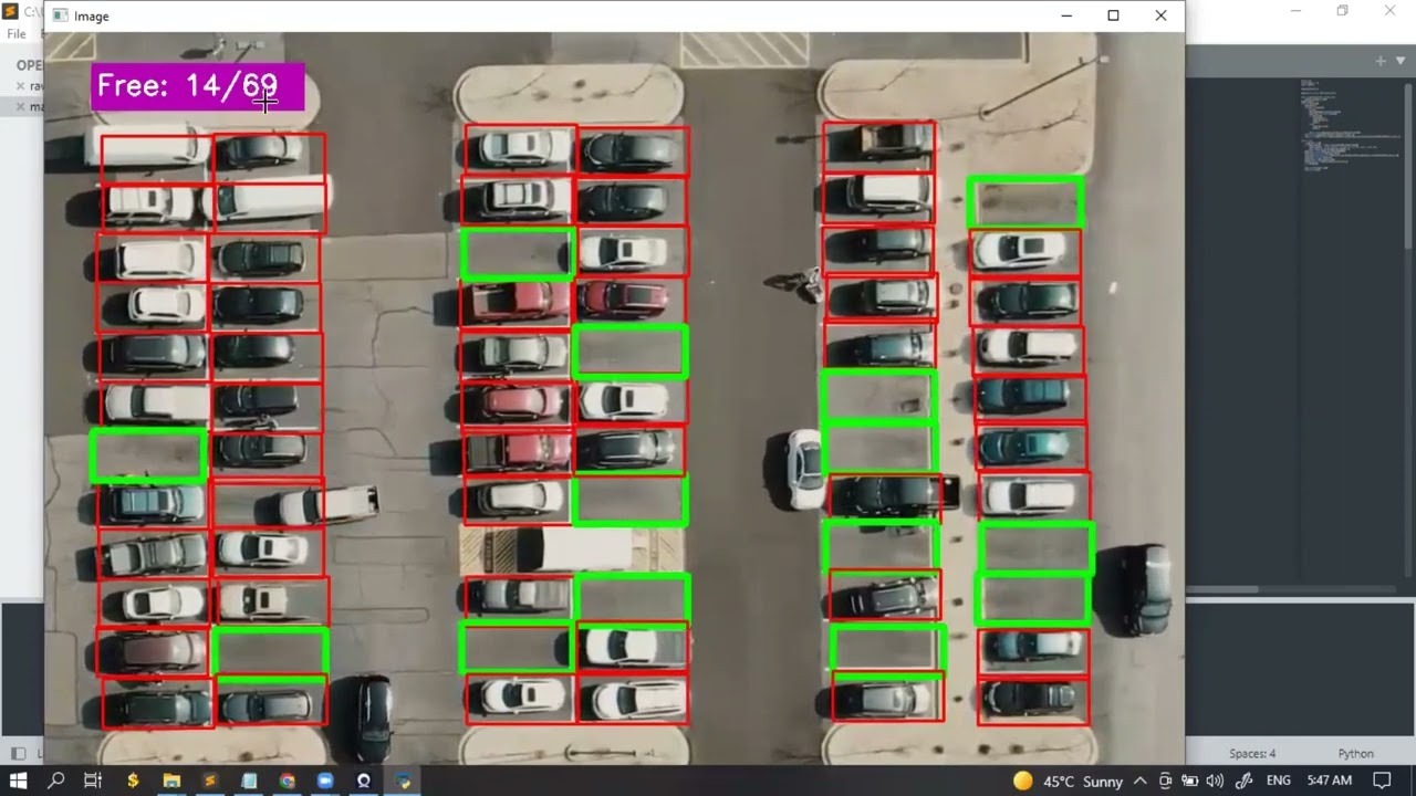 Vehicle Parking Space Counter using OpenCV Python | Computer Vision