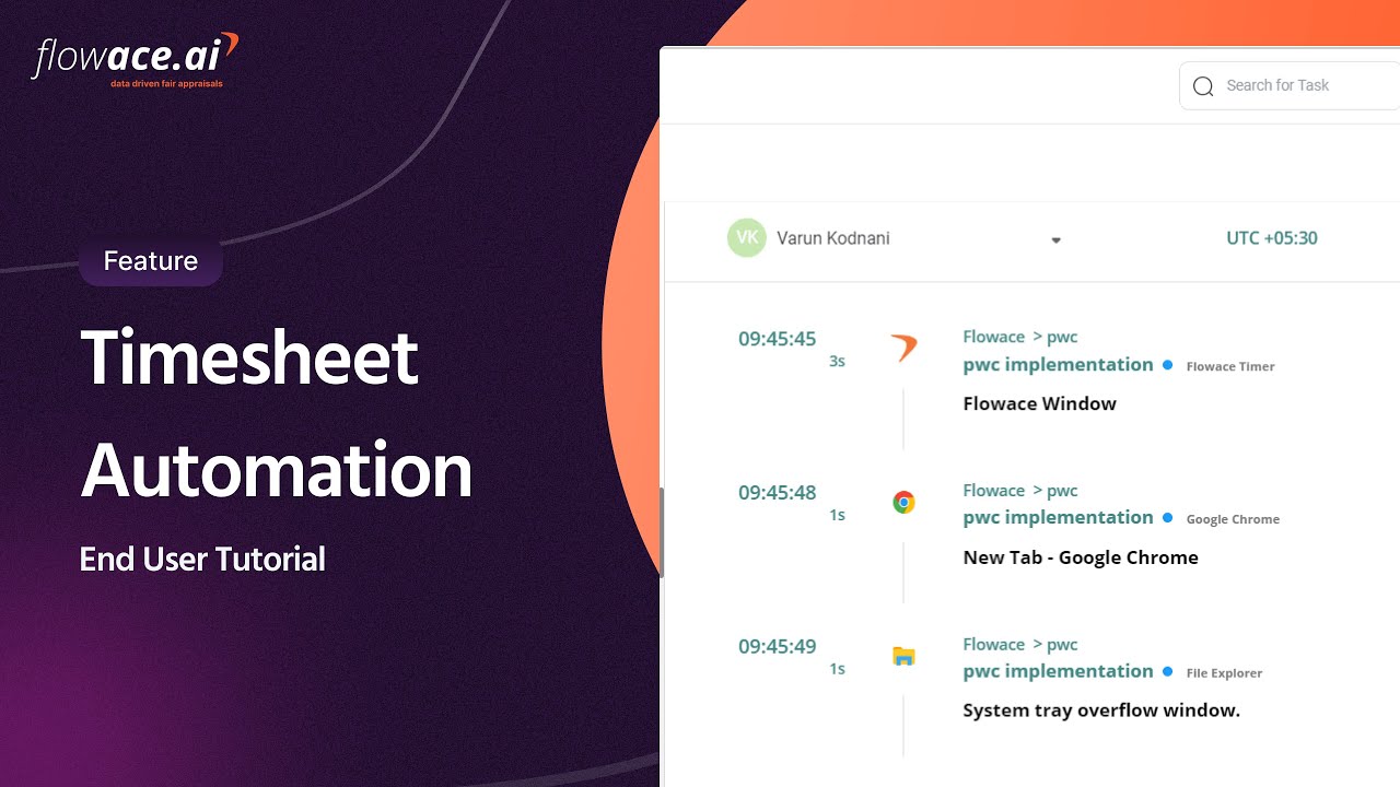 Timesheet Automation - End user tutorial | Flowace.ai
