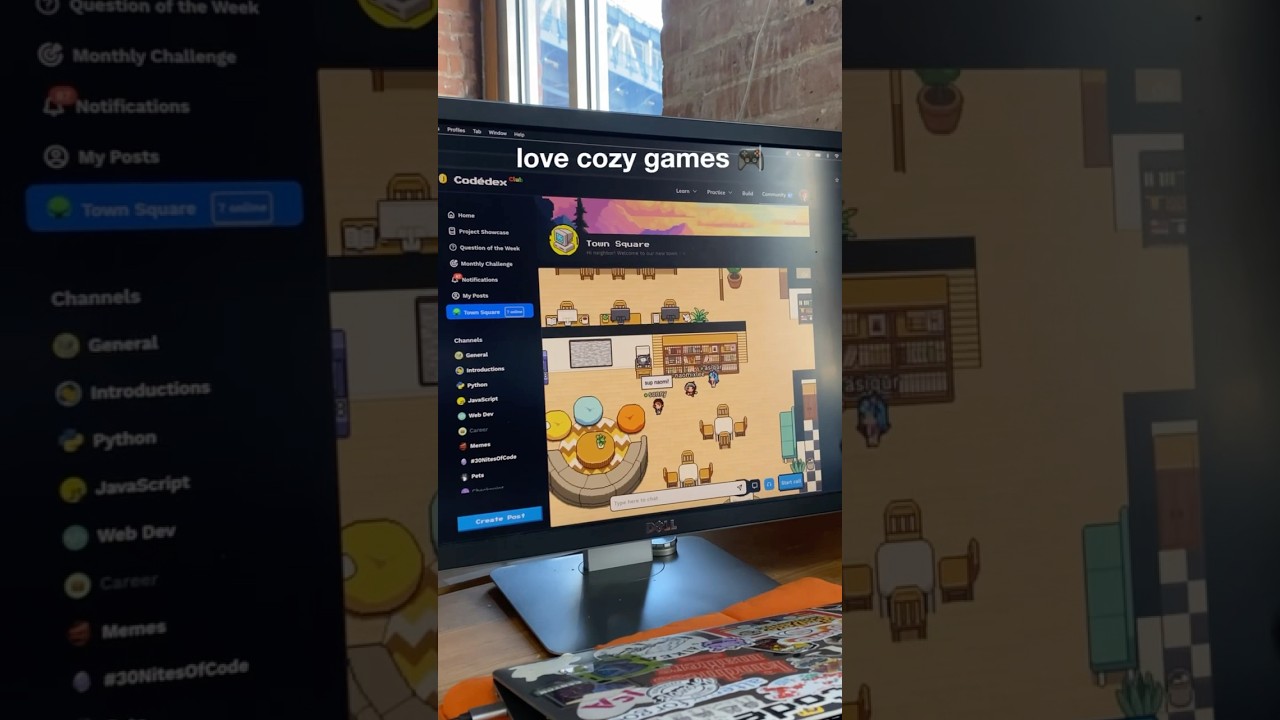 it’s basically stardew valley, but for learning to code! 🌐 codedex.com