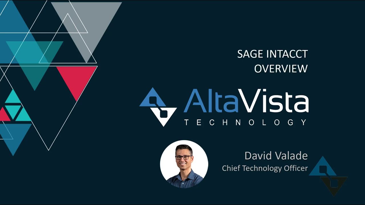 Sage Intacct: 2025 General Product Demo with David Valade