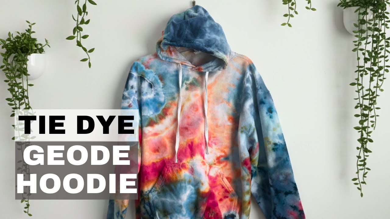 Tie Dye Hoodie Tutorial – Teal & Pink Geode Pattern That’s Easy to Get Right