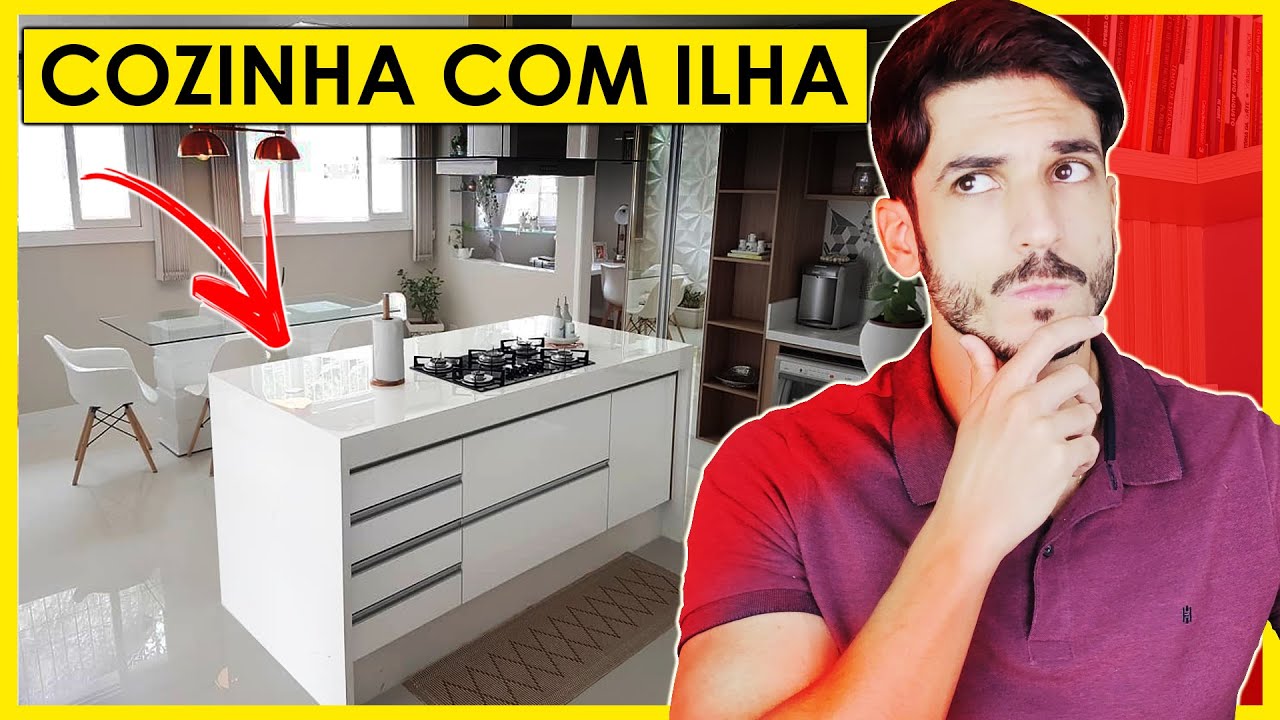 COZINHA PLANEJADA COM ILHA - COMO FAZER COZINHA COM ILHA CENTRAL