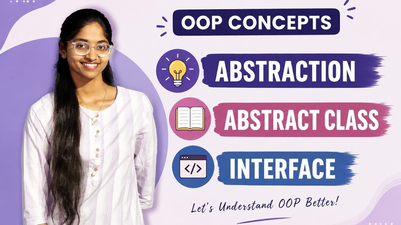 Abstraction in Java Explained Clearly | Abstract class | Abstract Class vs Interface | OOP Concepts