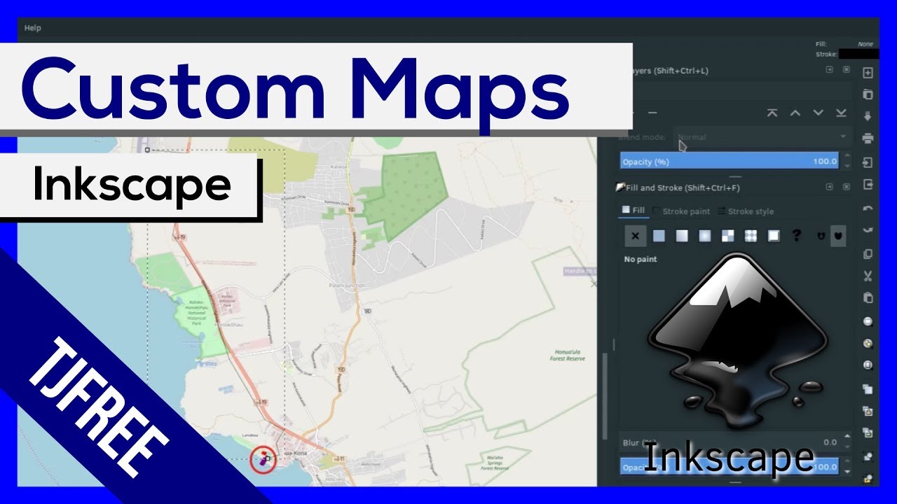 Inkscape - Custom SVG Maps from OpenStreetMap
