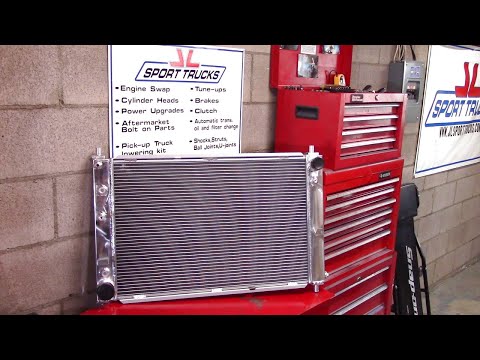 How to install High Performance 4 Row Aluminum Racing Radiator on 4th Generation Mustang GT