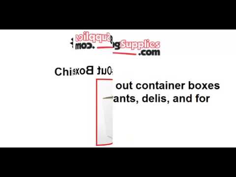 Chinese Take-Out Boxes Retain Heat & Vent Steam