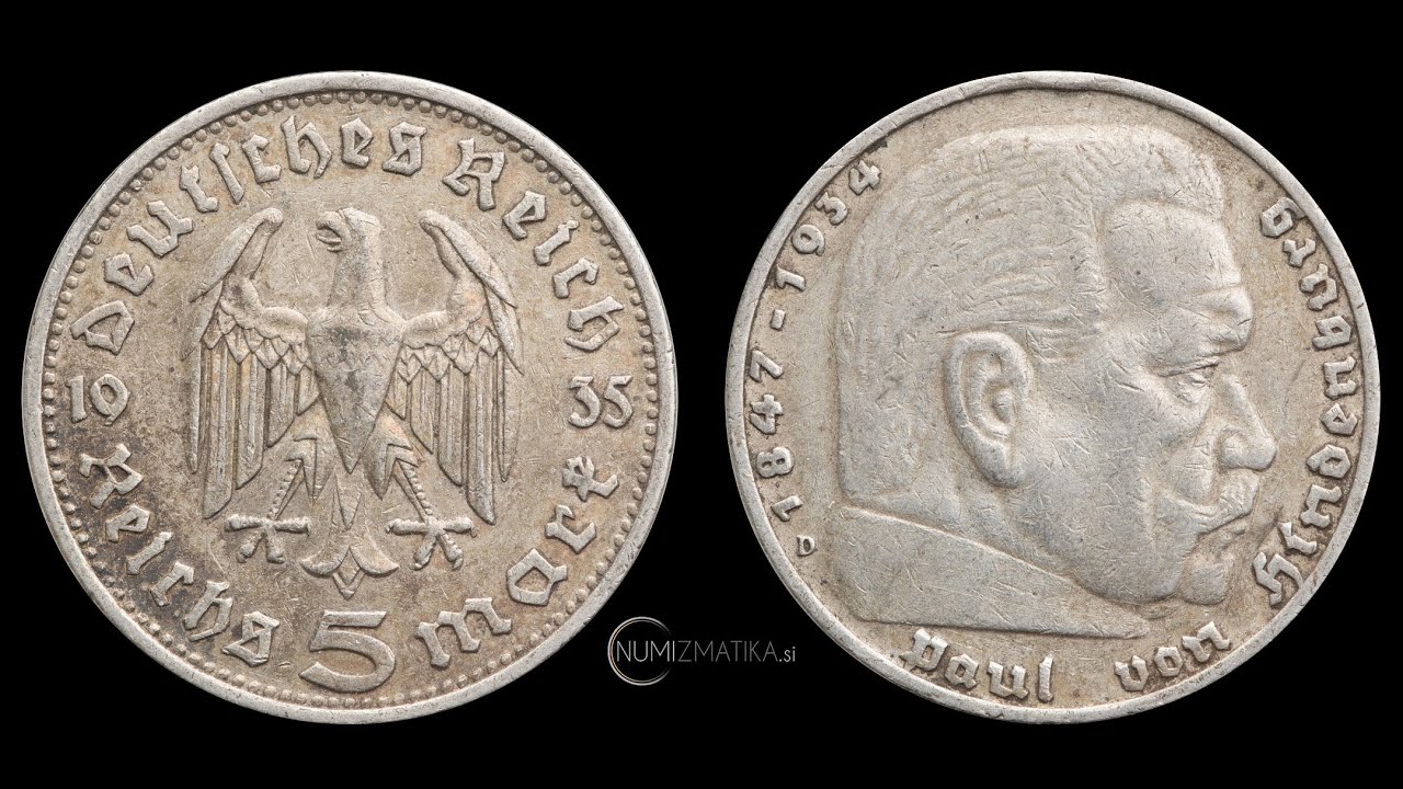 Germany 5 Reichsmark 1935 – Paul von Hindenburg | Silver Coin