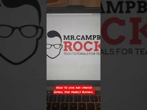 How to hide and unhide Gmail side panels #gmail #shorts #gmailhacks
