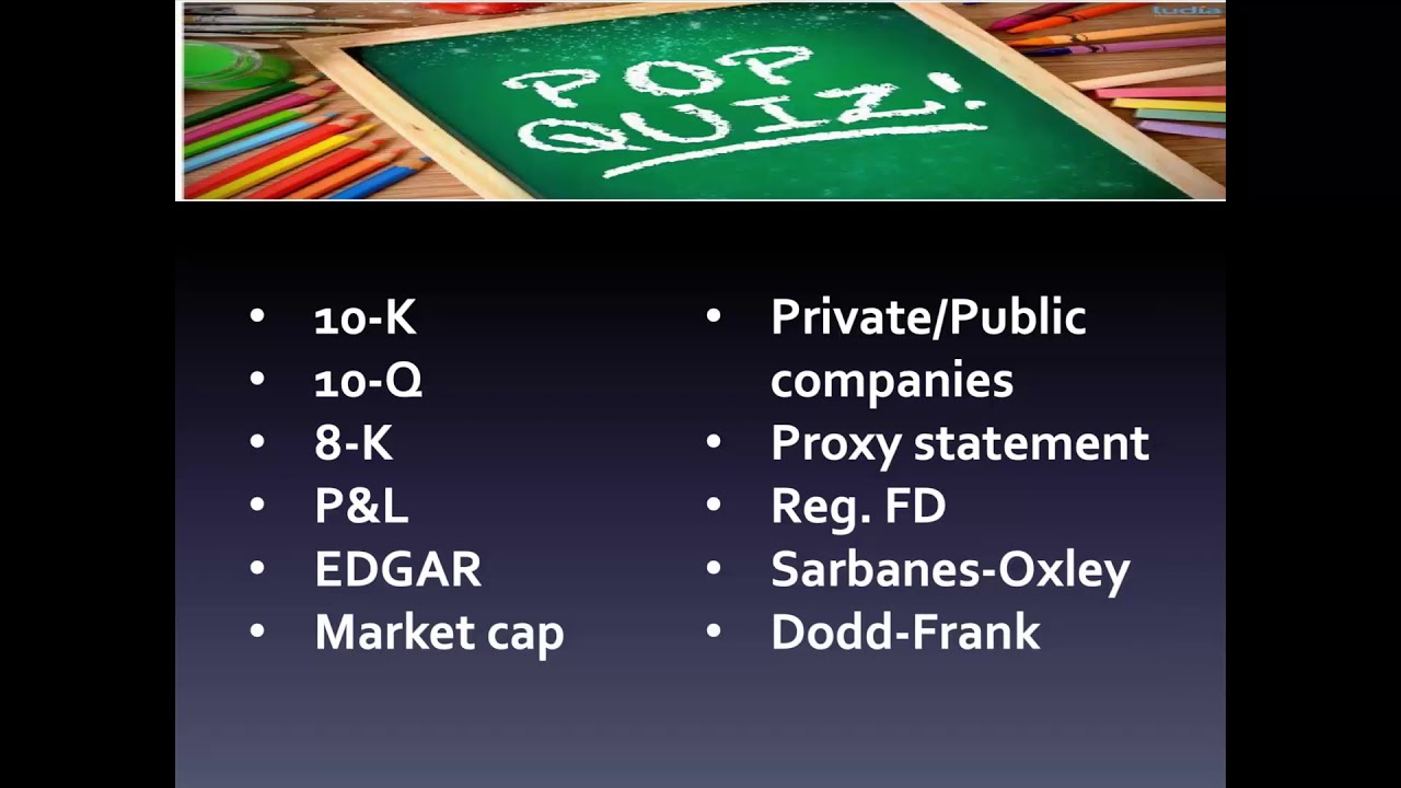 Investor Relations: Disclosure and Financial Information