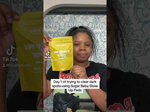 Skin care routine using Sugar Baby Care Glow Up Pads #shorts