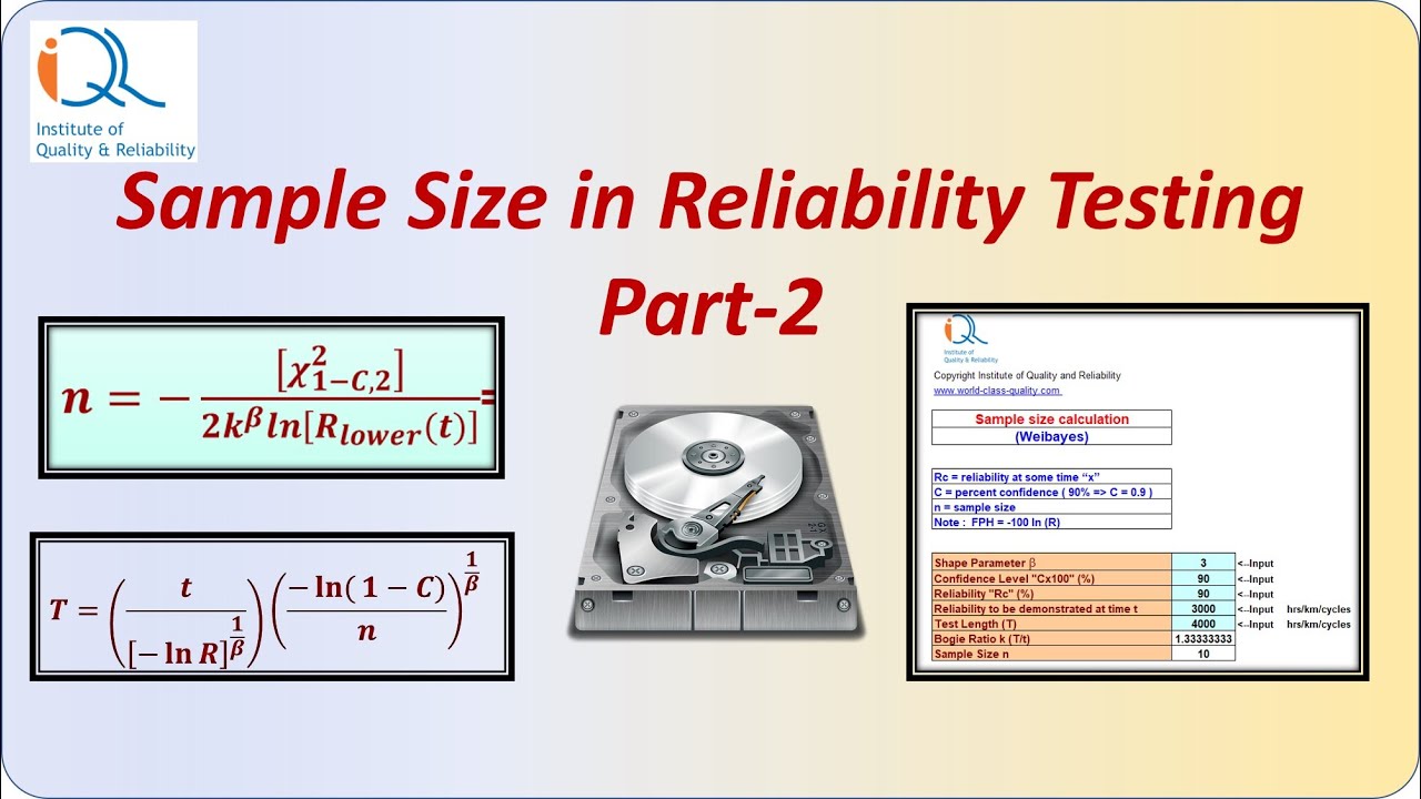 Sample size in Reliability Testing: Part-2