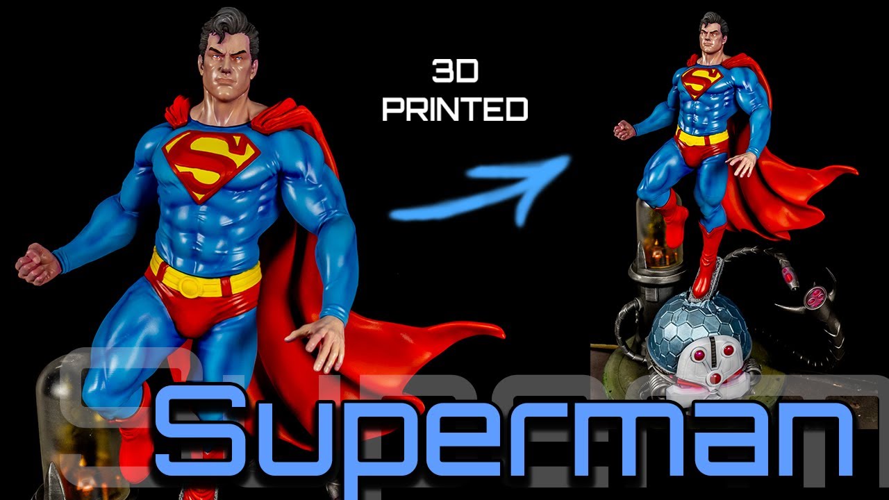 Crafting a Colorful Kryptonian: Painting a 3D Printed Superman Model