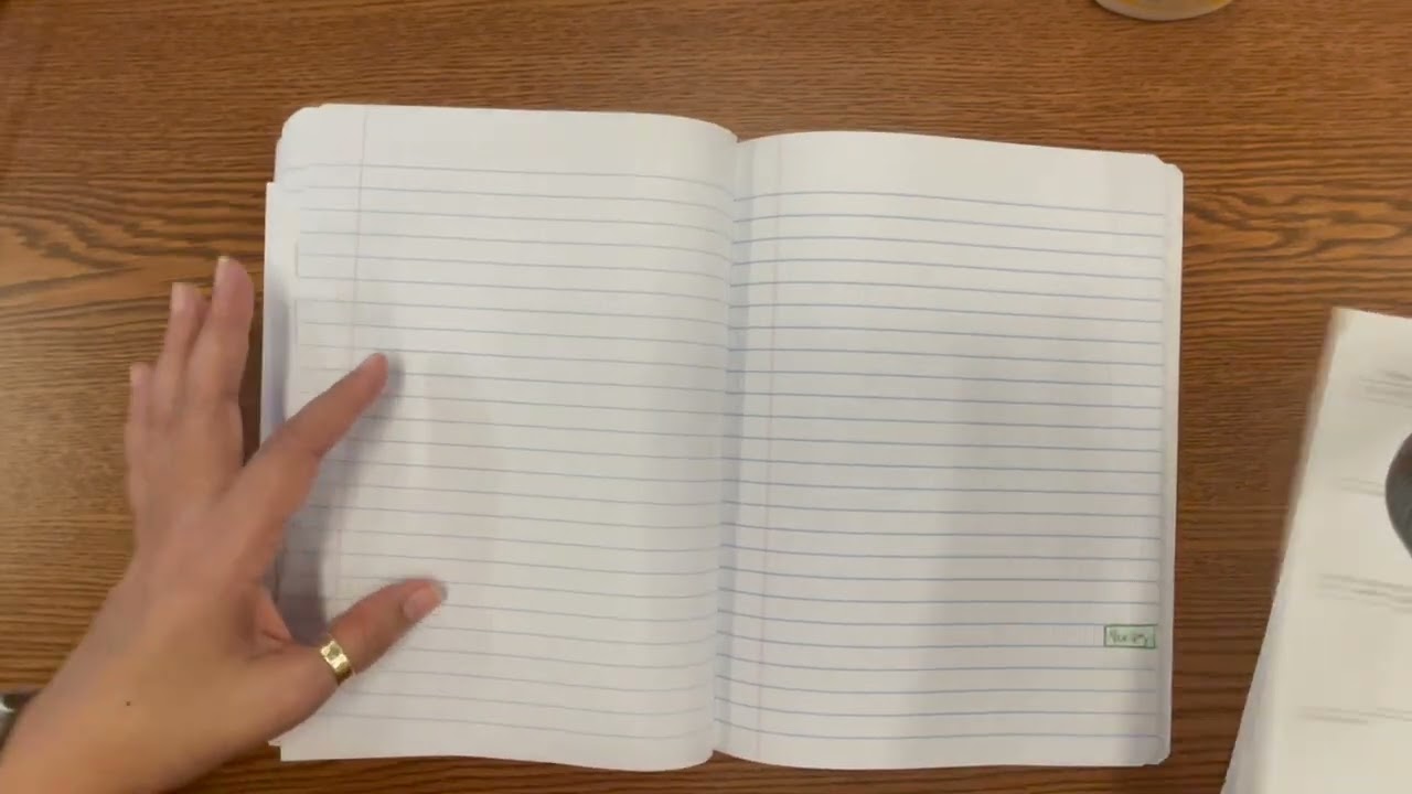 Unit 3A Notebook Setup