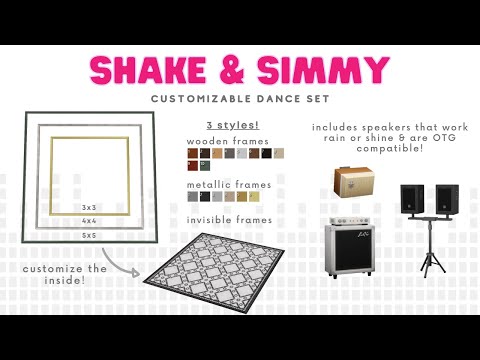 Shake & Simmy Customizable BGC Dance Set | RVSN Sims 4 CC