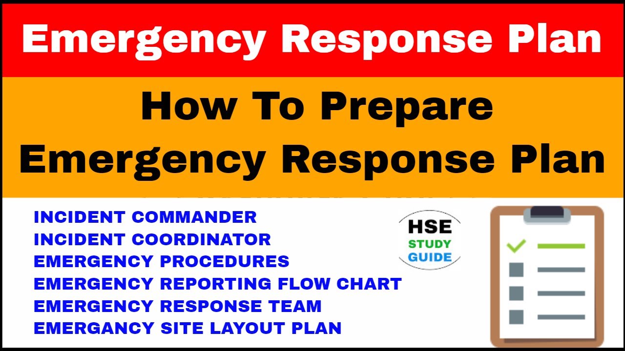 Emergency Response Plan (ERP) | How To Prepare Emergency Response Plan (ERP) | Emergency Flow Chart