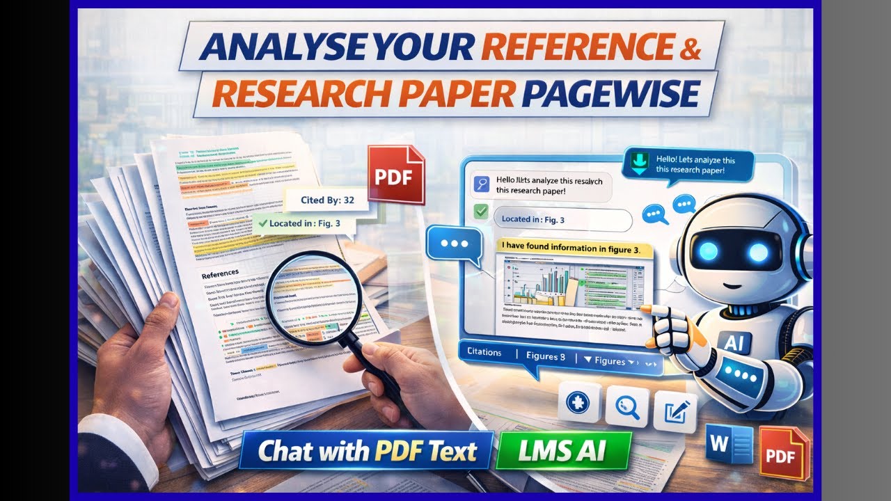 Analyse Reference & Research Paper Pagewise | Chat with PDF Text | LMS AI Tool