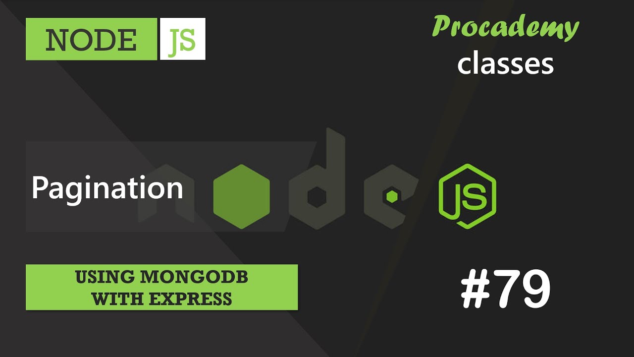 #79 Pagination | Using MongoDB with Express| A Complete NODE JS Course