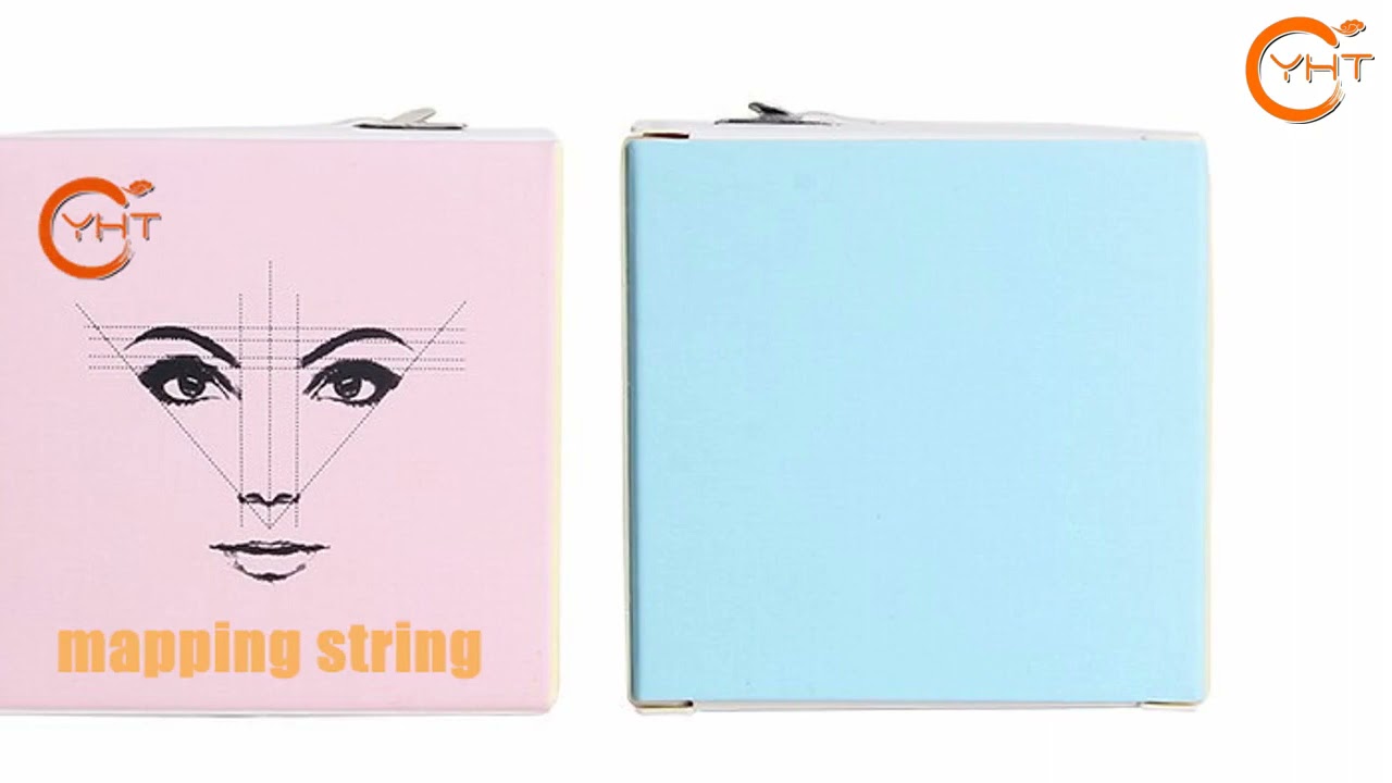 Permanent makeup pre inked brow mapping string 10m microblading tool brow mapping