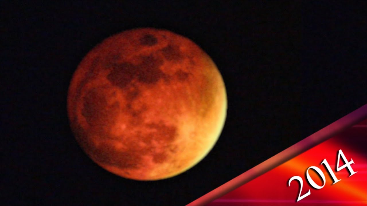 THE 'BLOOD MOON' (TOTAL LUNAR ECLIPSE 2014) ALMOST WHOLE EVENT
