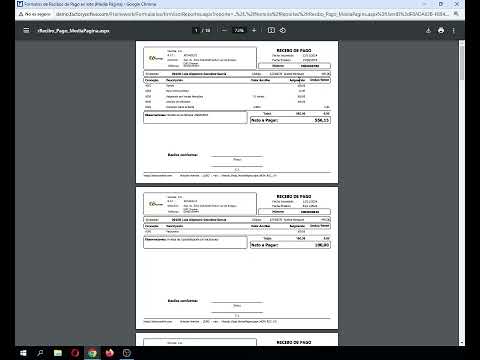 ERP en Nube: Como emitir Formatos de Recibos de Pago en Lote (Media Pagina) en eFactory Nomina