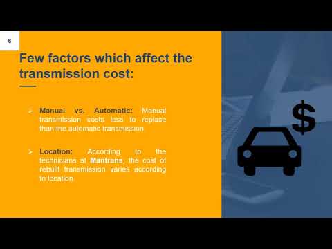 How Much Does Transmission Repair Cost