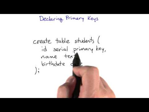 Learn Declaring Primary Keys Intro to Relational Databases - Mind Luster