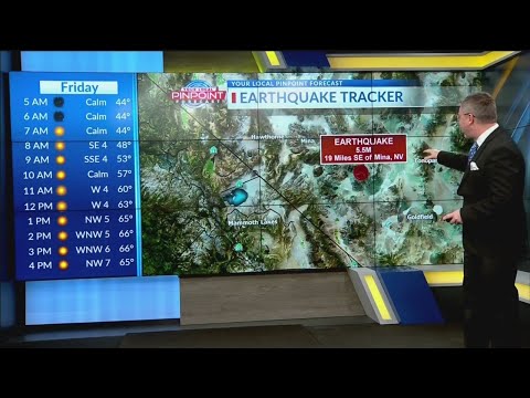 Magnitude 5.5 earthquake shakes Nevada, California state line