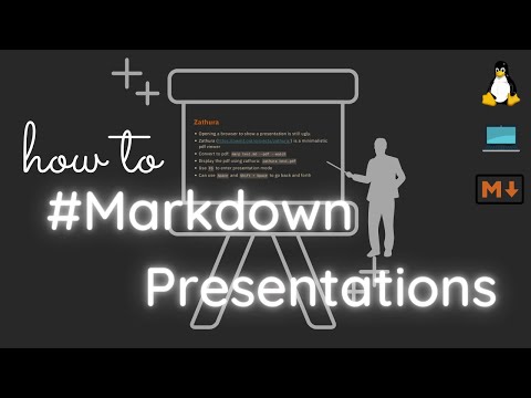 Markdown Presentations in linux environments