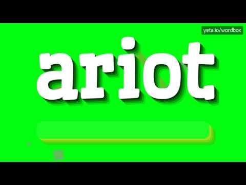 ARIOT - HOW TO PRONOUNCE IT!?