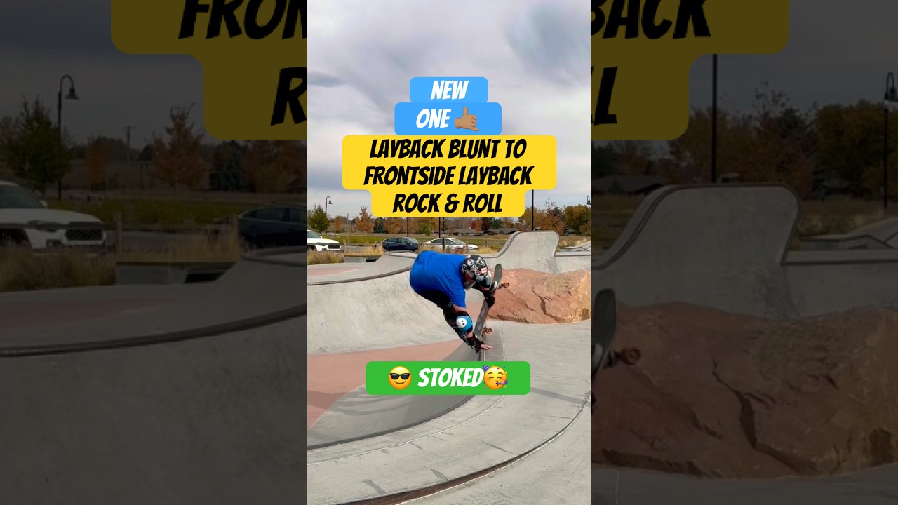 Layback Blunt to Frontside Layback Rock & Roll #skateboarding #skate #skateboard #skateboardingisfun